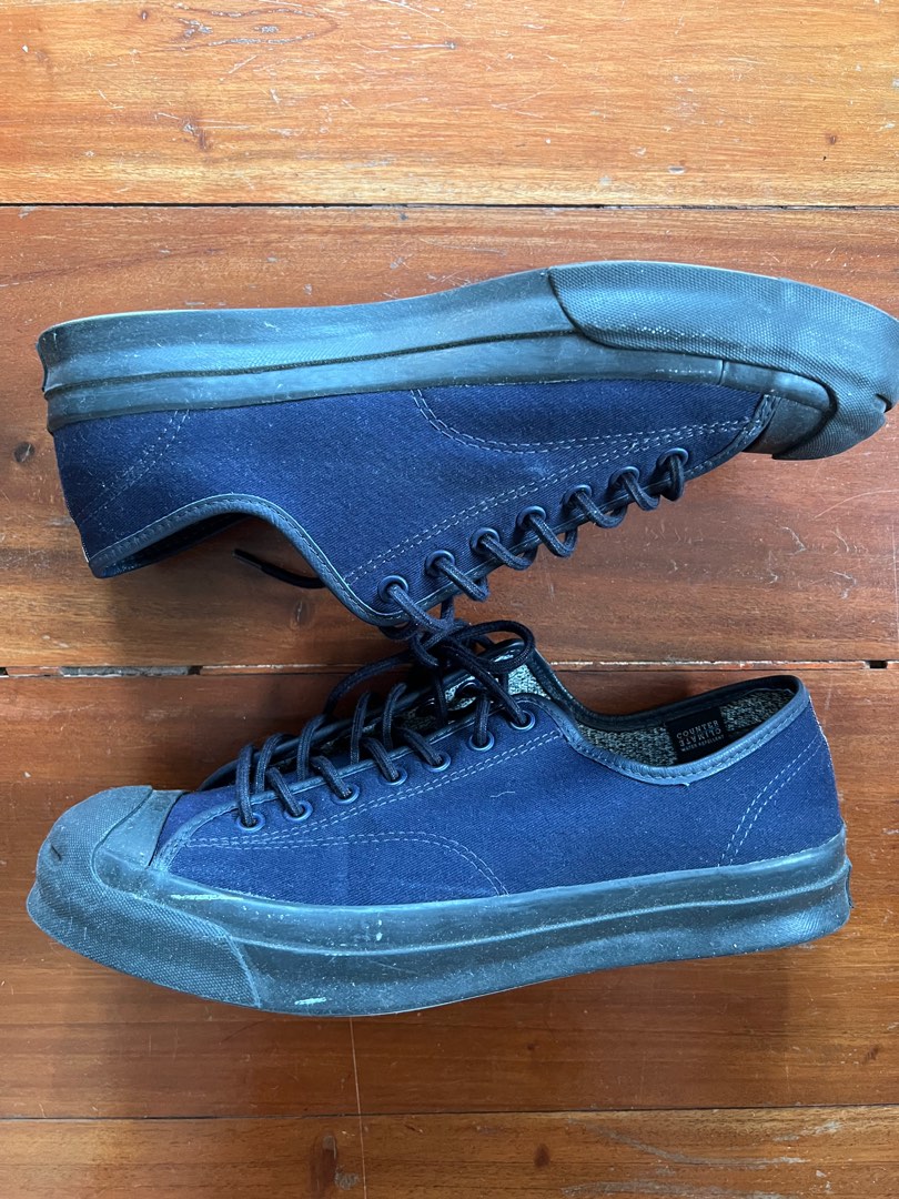 Converse Jack Purcell Rare Color Navy Blue n Black Sole on Carousell