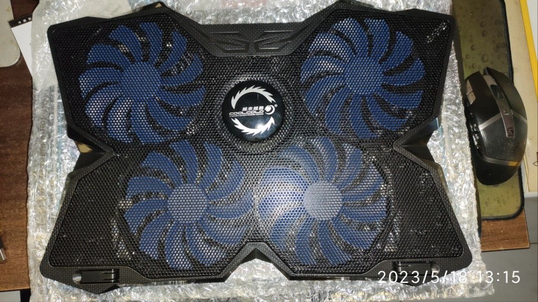 Coolcold laptop cooler notebook cooler 4 fans 1100rpm LED, Computers ...