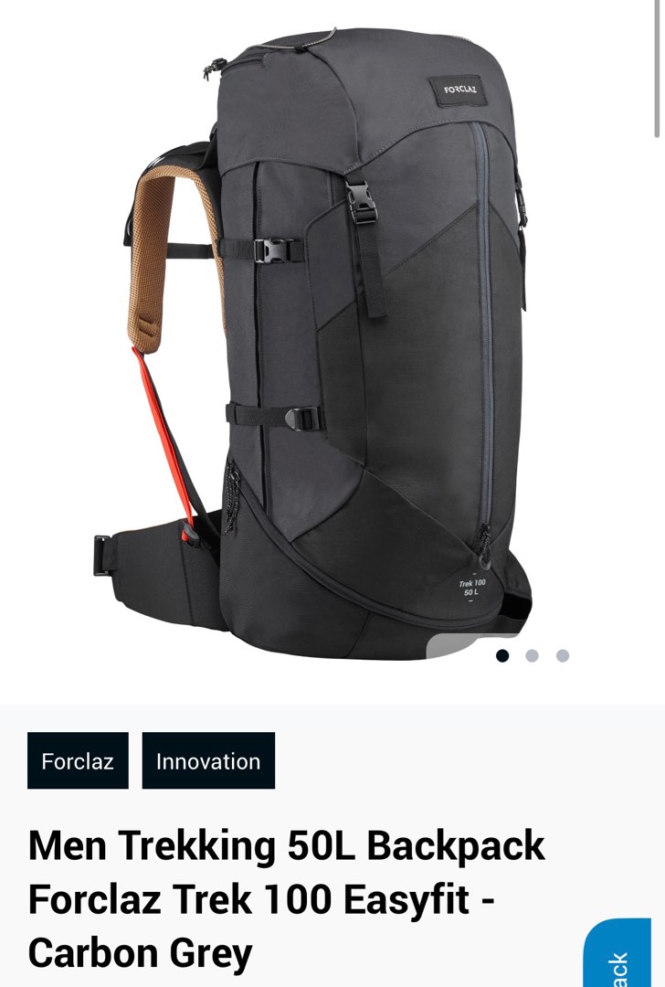 Decathlon Forclaz 50L Hiking Backpack, Men's Fashion, Bags, Backpacks on Carousell