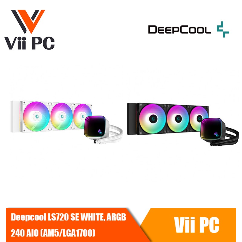 Deepcool LS720 SE WHITE,BlACK ARGB 240 AIO (AM5/LGA1700), Computers ...