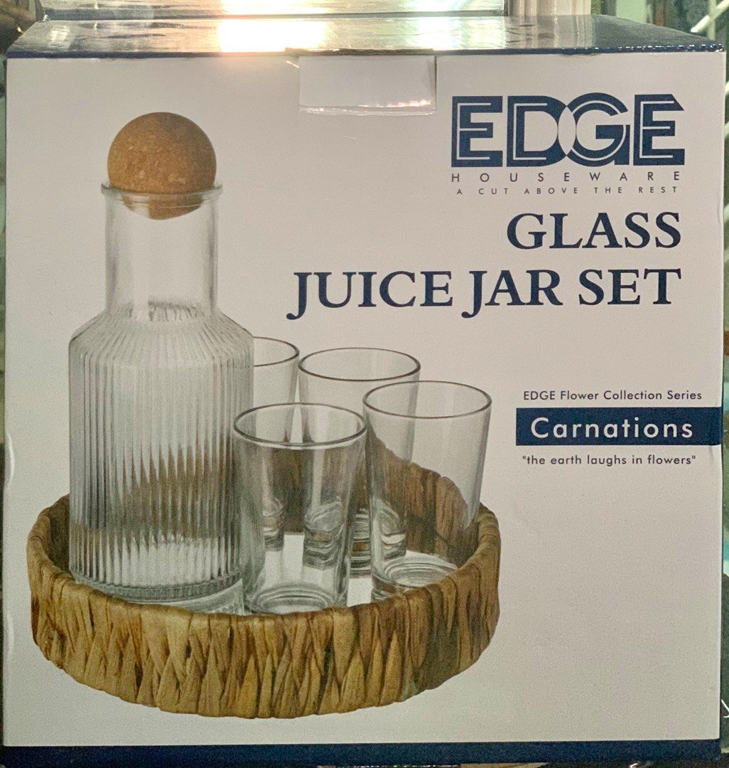 EDGE Glass Juice Jar Set on Carousell