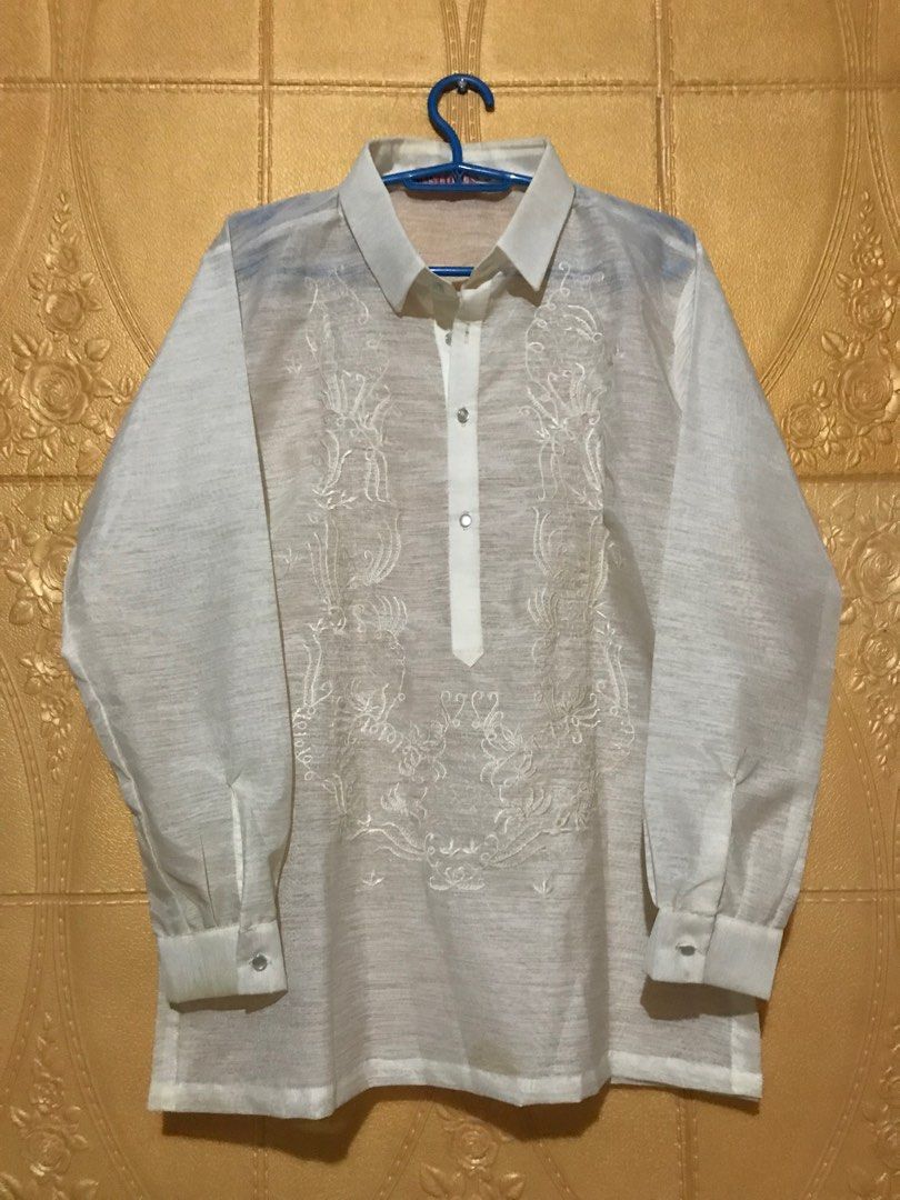EMBROIDERY DETAILS BARONG TAGALOG, Men's Fashion, Tops & Sets, Formal ...