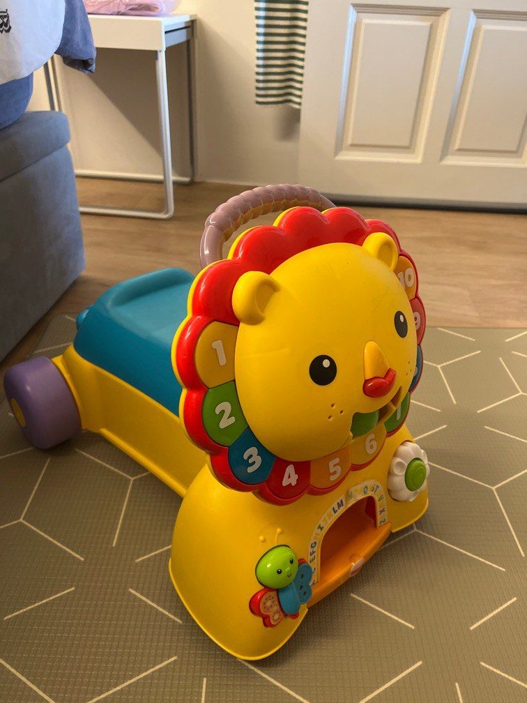 Fisher-Price Lion 3-in-1 Sit, Stride & Ride Toy, Babies & Kids, Infant ...