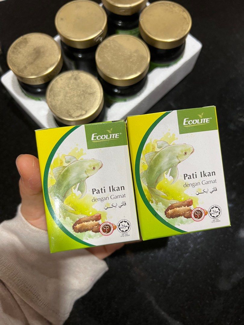 FREE 2X ECOLITE Pati Ikan Haruan dengan Gamat Greenherbs, Health ...