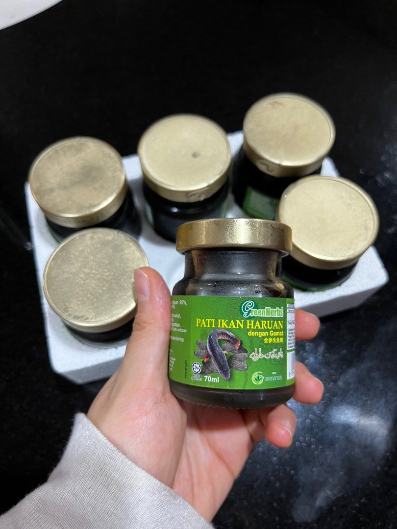 FREE 2X ECOLITE Pati Ikan Haruan dengan Gamat Greenherbs, Health ...