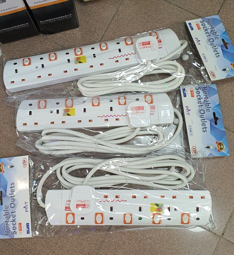 Free Extension Power Socket Delivery, TV & Home Appliances, Electrical ...