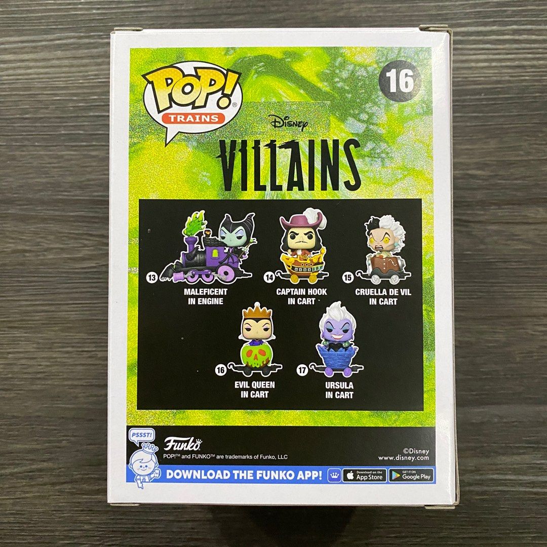 Funko Pop Trains #16: Disney Villains - Evil Queen in Cart [Exclusive ...