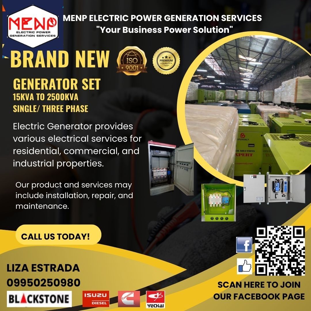 generator brnad new 15kva-1500kva, Commercial & Industrial ...