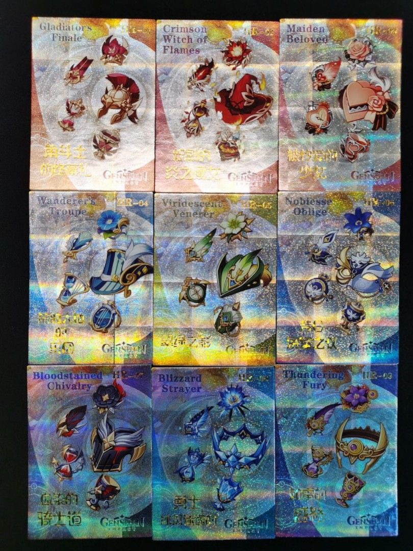 Genshin Impact Cards CCG Artifact Set, Hobbies & Toys, Toys & Games on ...