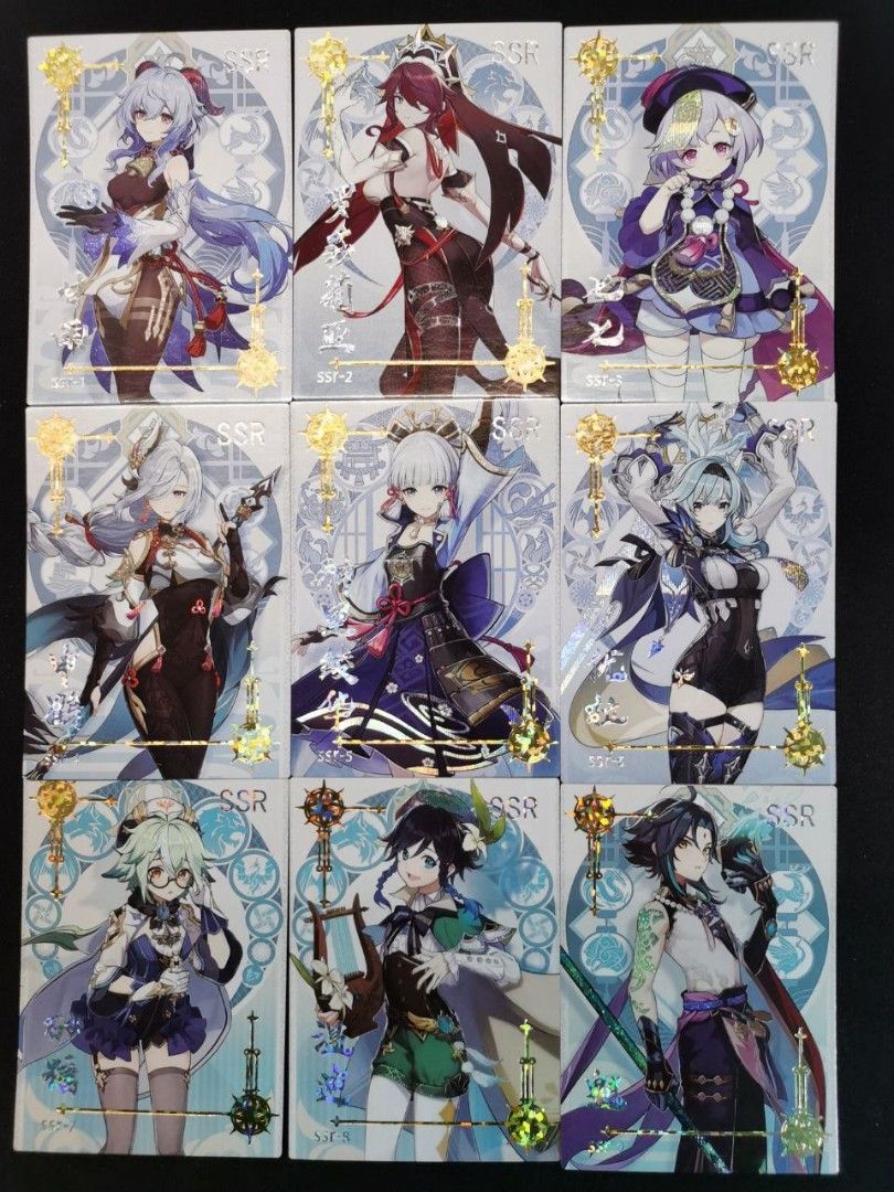 Genshin Impact Cards CCG SSR Set, Hobbies & Toys, Toys & Games on Carousell