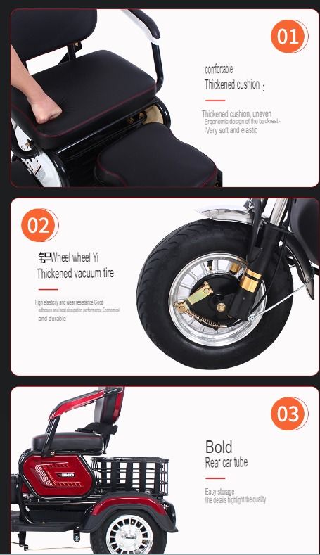 German electric tricycle home small scooter to pick up and drop off ...