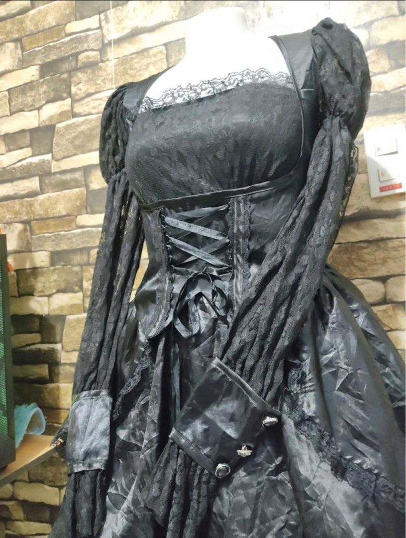 GOTH GRUNGE LOLITA PUNK VAMPIRE DRESS, Women's Fashion, Dresses & Sets ...