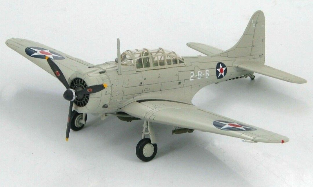 HOBBY MASTER 1/72 SBD-2 DAUNTLESS "WHITE 2-B-6", BUNO 4628, VMSB-232 ...