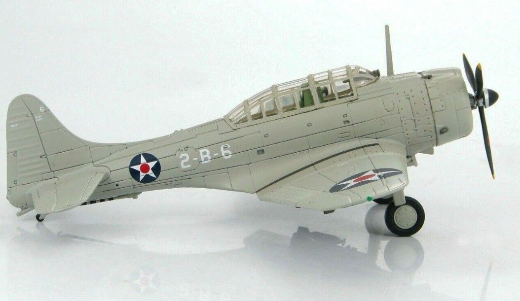 HOBBY MASTER 1/72 SBD-2 DAUNTLESS "WHITE 2-B-6", BUNO 4628, VMSB-232, EWA MOORING FIELD ...