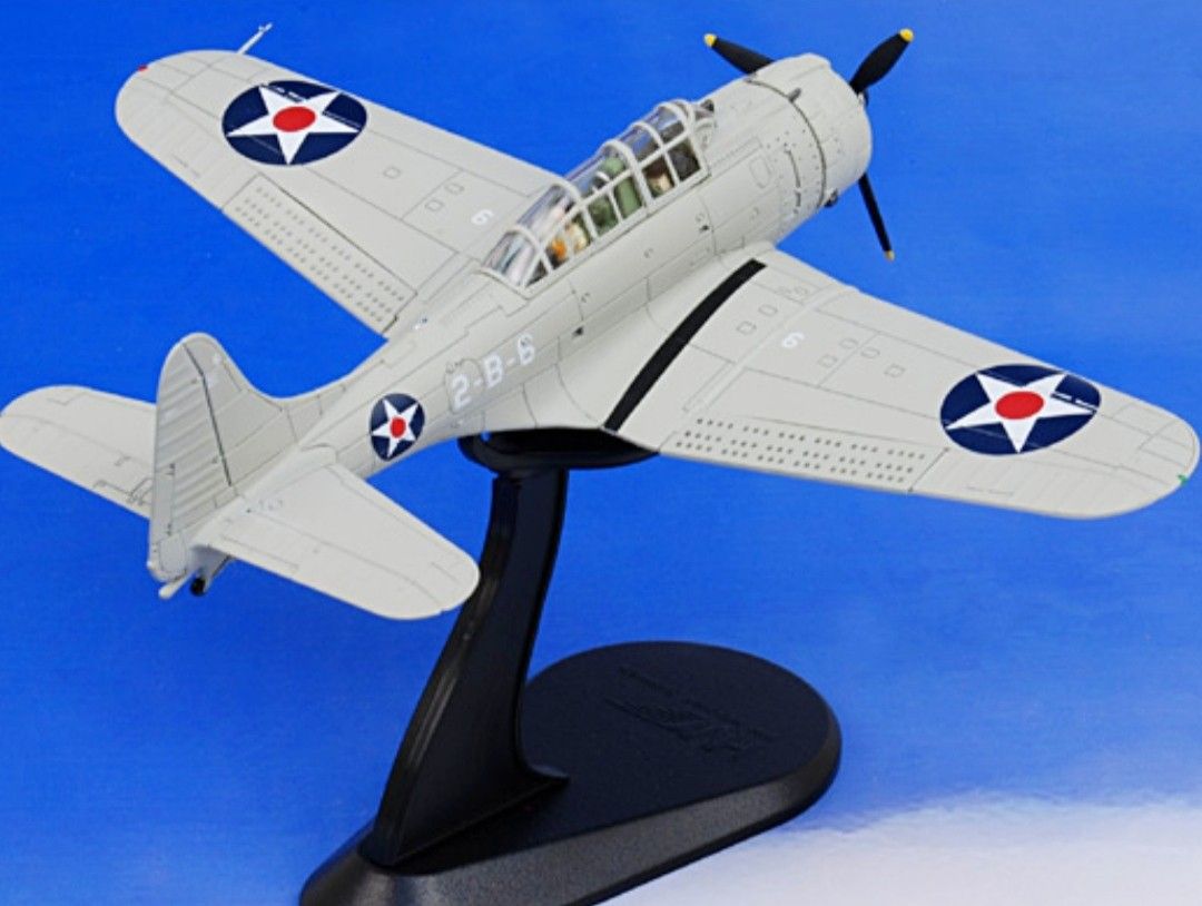 HOBBY MASTER 1/72 SBD-2 DAUNTLESS "WHITE 2-B-6", BUNO 4628, VMSB-232, EWA MOORING FIELD ...