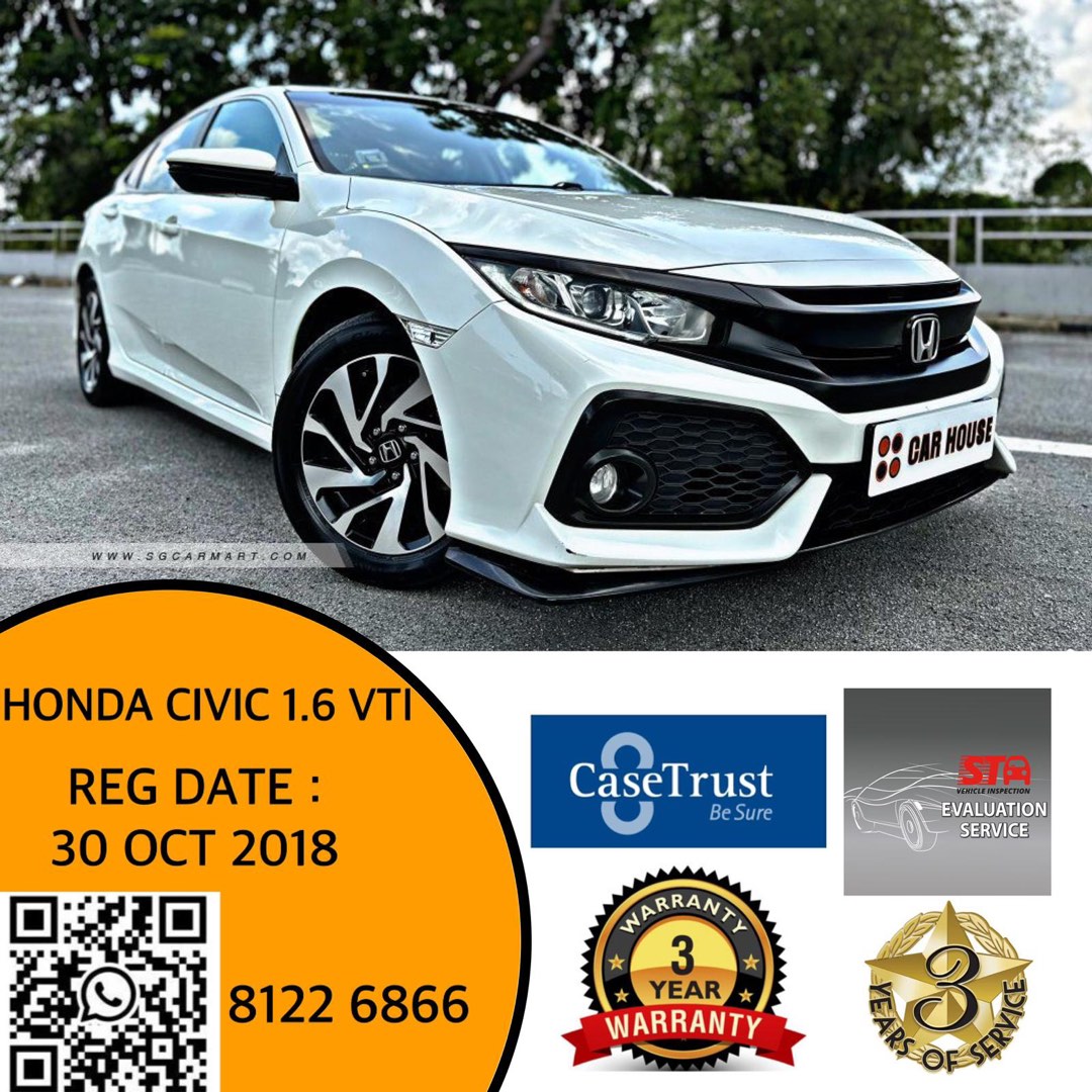 Honda Civic 1.6 i-VTEC (A), Cars, Used Cars on Carousell