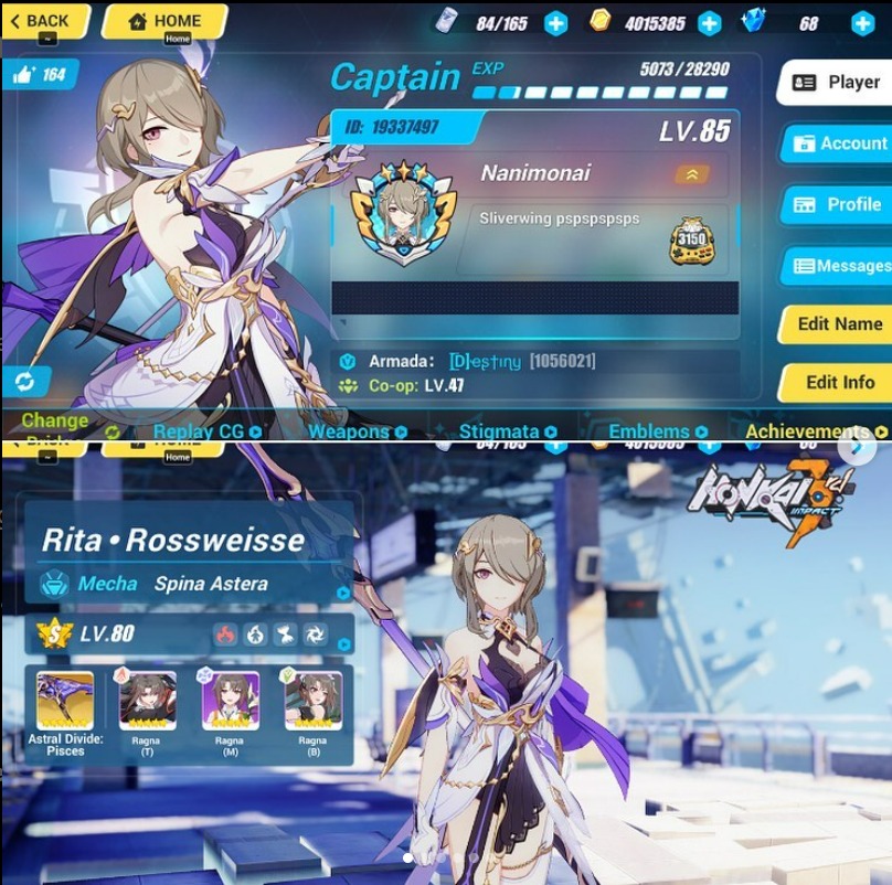 Honkai Impact 3 Spina Astera + HoO, Video Gaming, Gaming Accessories, Game Gift Cards & Accounts ...