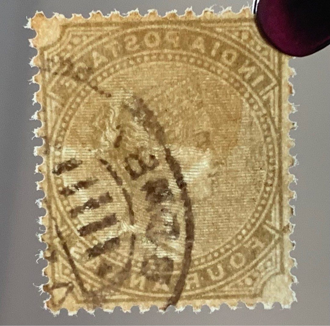India stamp Queen Victoria 4 Annas with star watermark, Hobbies & Toys ...