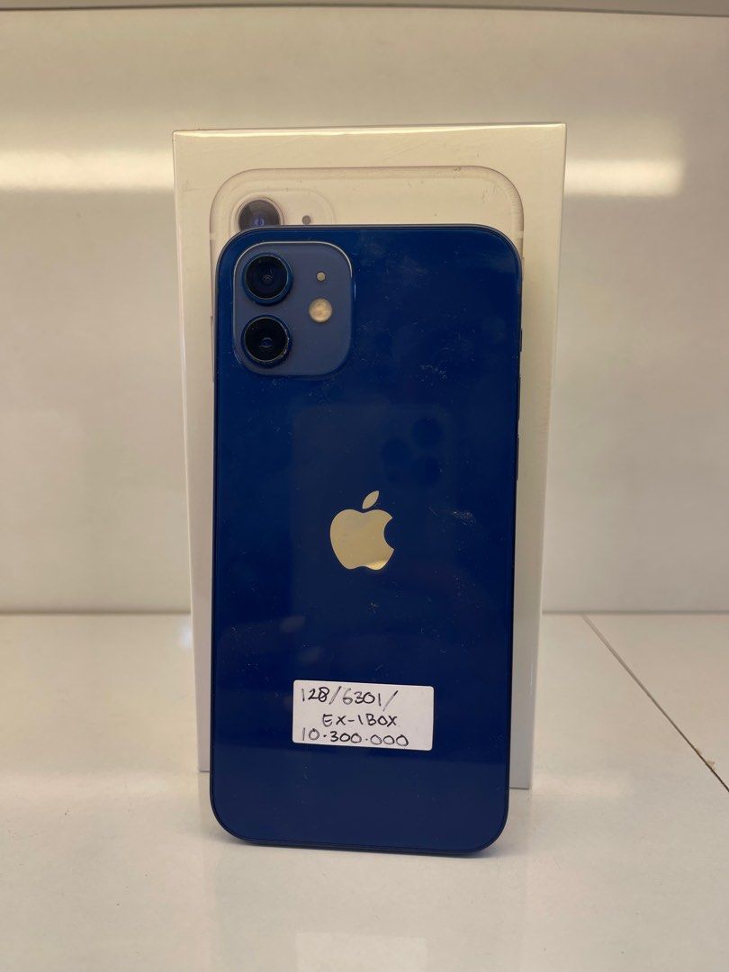 iPhone 12 128GB BIRU EX IBOX FULLSET BERGARANSI on Carousell