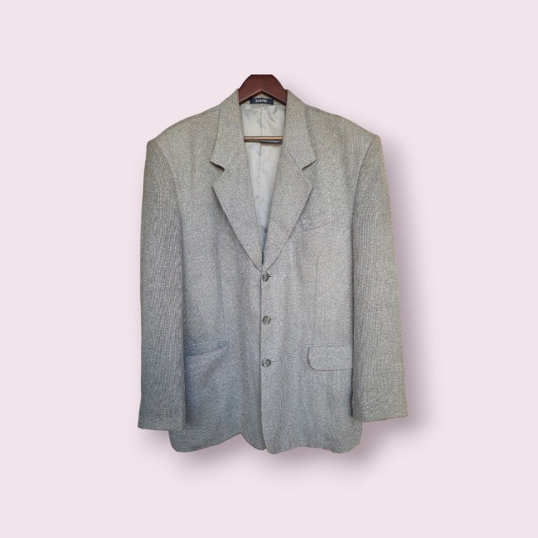 Jas Vintage Oversize, Fesyen Pria, Pakaian , Baju Luaran di Carousell