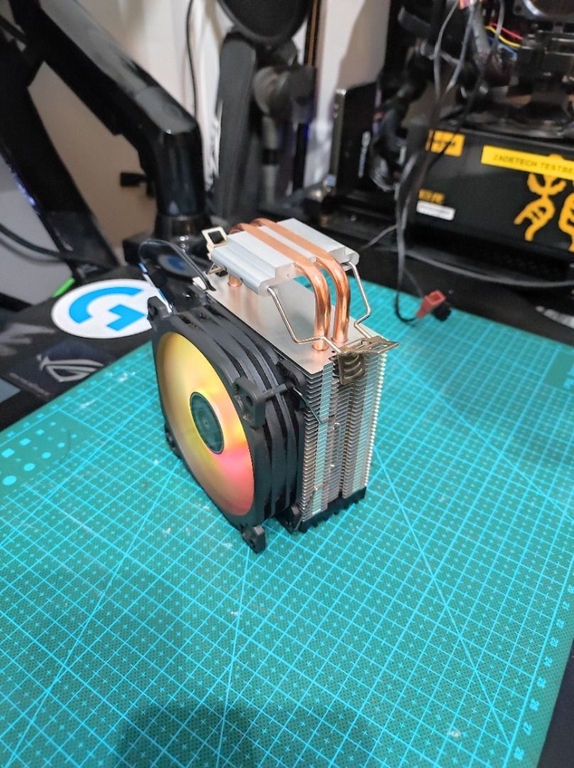 Jonsbo CR1200 2 Heat Pipe Tower CPU Cooler RGB 3Pin Cooling Fans ...