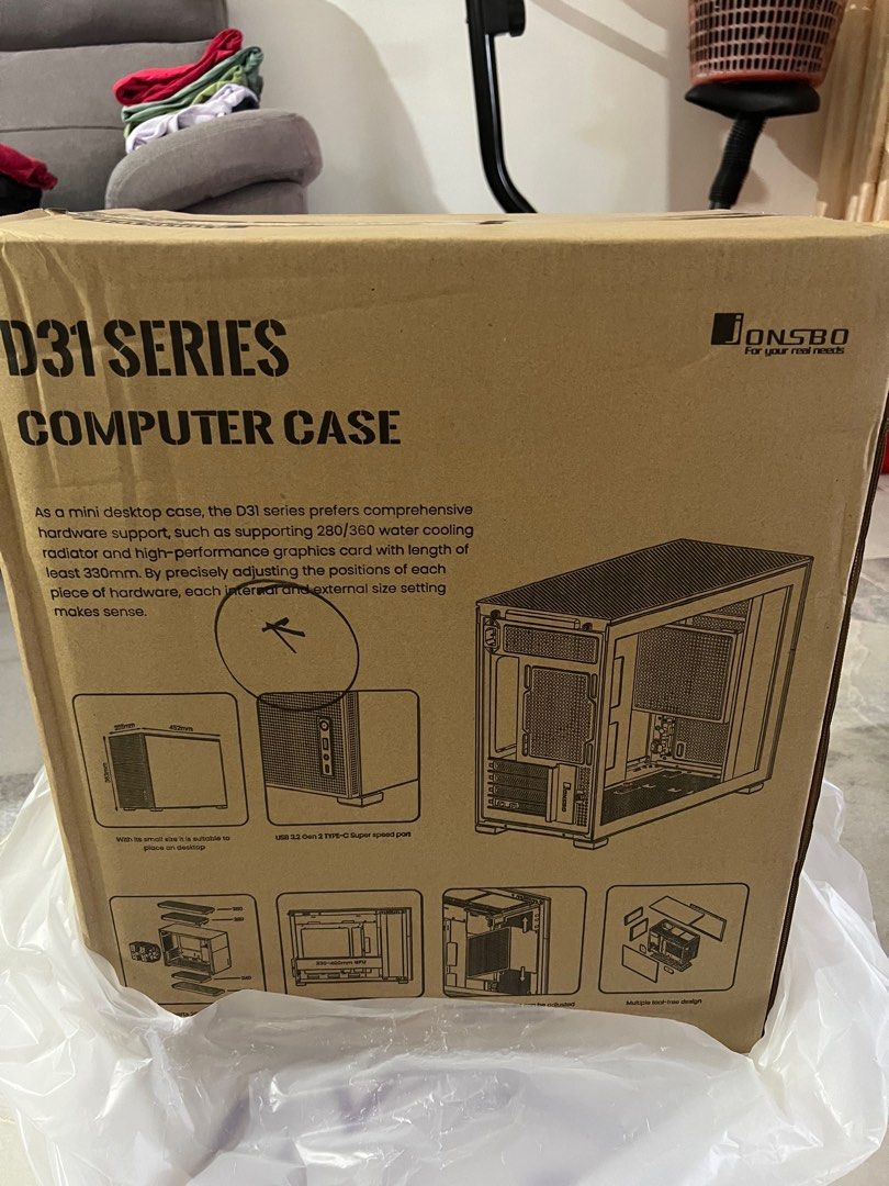 Jonsbo D Mesh Matx Casing White Computers Tech Parts Accessories Computer Parts On