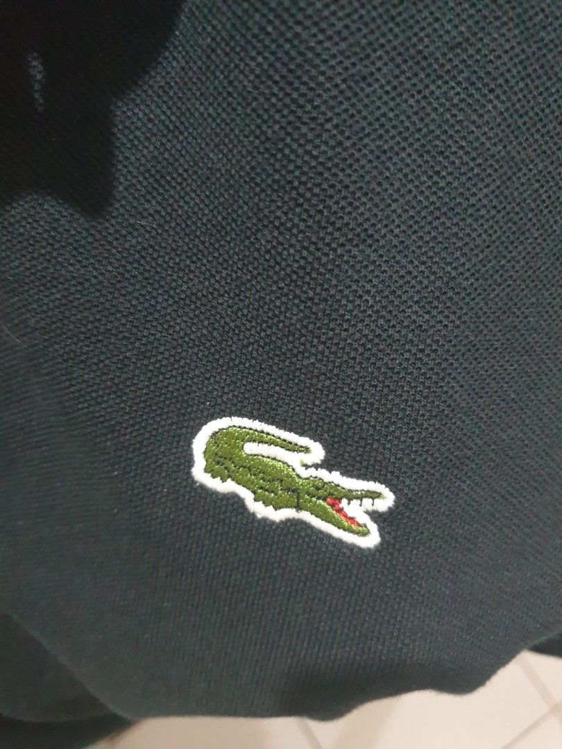 KAOS POLO BERKERAH HITAM LACOSTE BEKAS, Fesyen Pria, Pakaian , Atasan ...