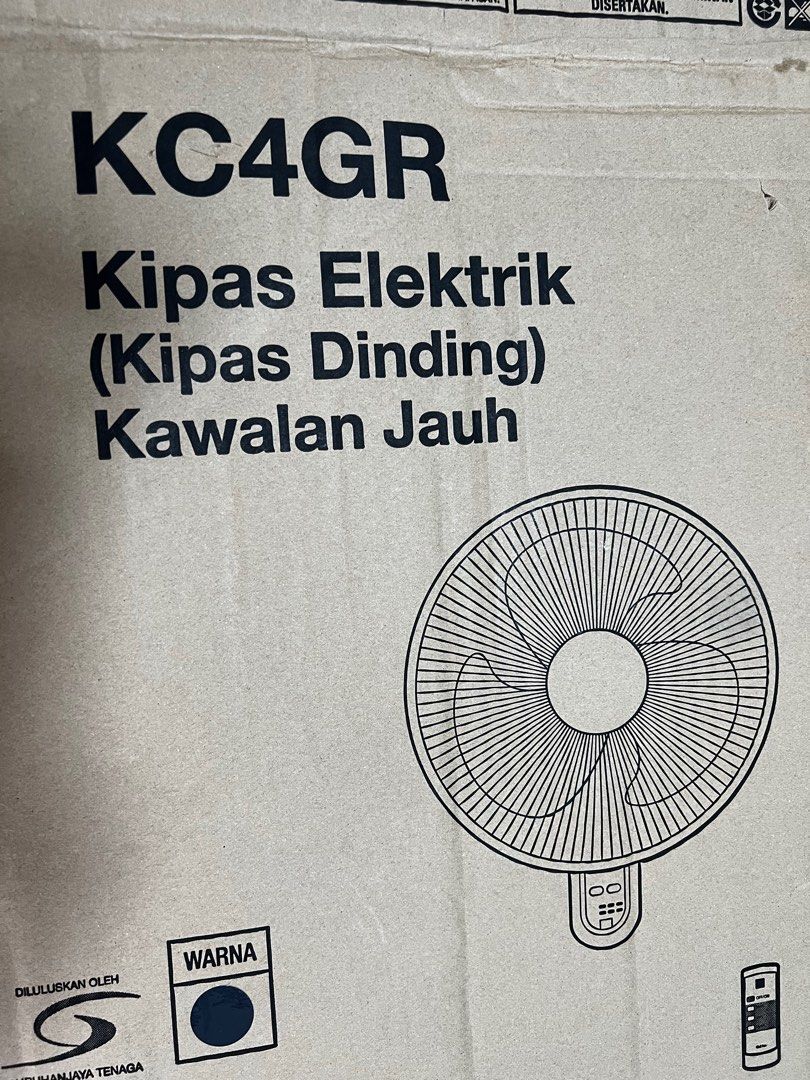 Kdk wall fan (remote control), TV & Home Appliances, Electrical ...