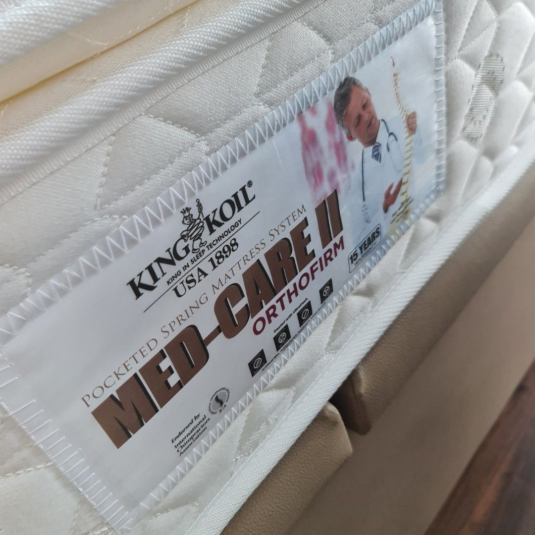 KING COIL MED CARE 2, Furniture & Home Living, Furniture, Bed Frames ...