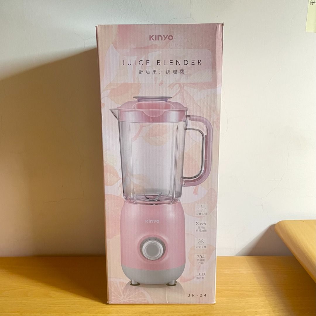 KINYO 舒活果汁調理機 JR-24 全新 現貨 304不銹鋼 立體刀頭 安全卡榫 LED指示燈 #23吃土季, 電視及其他電器 , 廚房用品, 榨汁機及攪拌機在旋轉拍賣