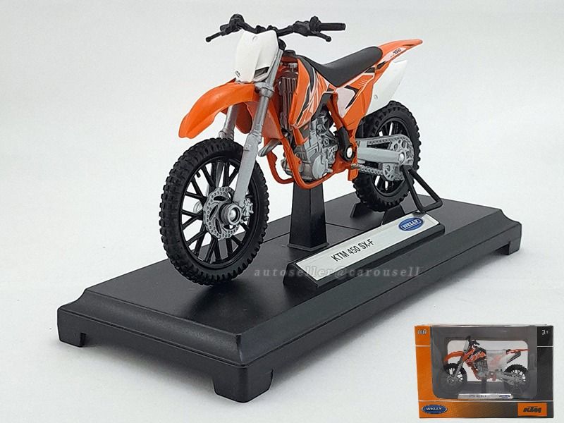 KTM 450 SX-F Motocross Bike 1:18 Die-cast Metal Motorcycle Model, Hobbies & Toys, Toys & Games ...