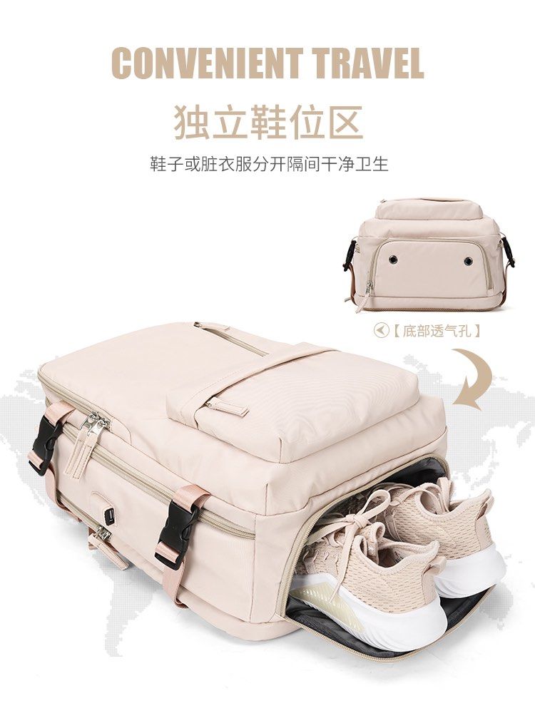 Lady travel backpack / hand carry luggage, Women's Fashion, Bags ...