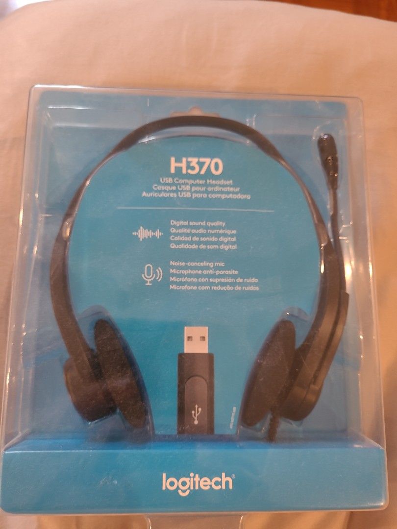 Logitech H370 USB Headset, Audio, Headphones & Headsets on Carousell