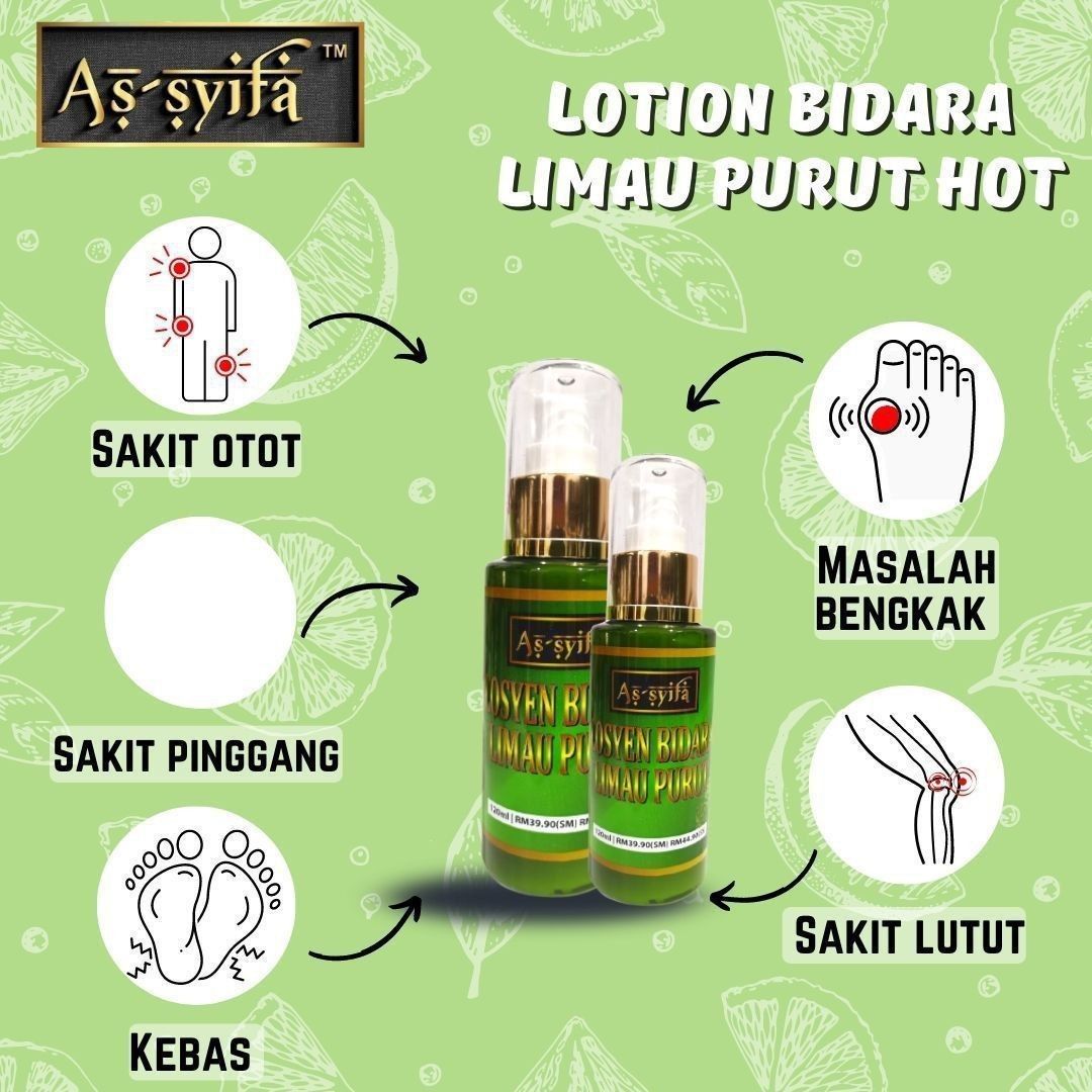 LOSYEN BIDARA PANAS LIMAU PURUT AS'SYIFA, Beauty & Personal Care, Bath ...