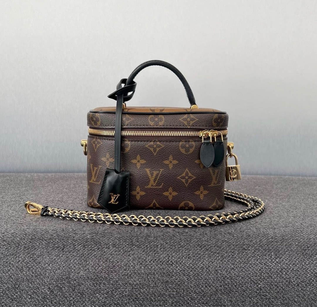 LV Vanity Pm Monogram reverse Ghw, Luxury, Bags & Wallets on Carousell