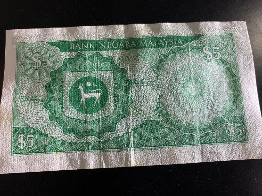 Malaysia 3 series Lima ringgit S/N B5 999049, Hobbies & Toys ...