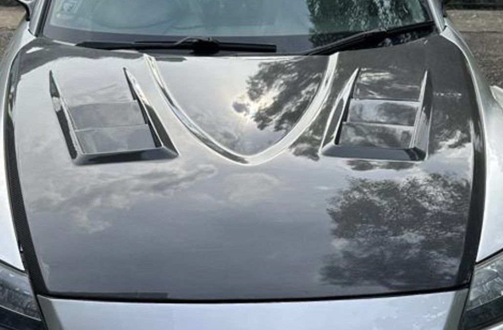 Mazda Rx8 carbon fibre vented hood, Car Accessories, Accessories on ...