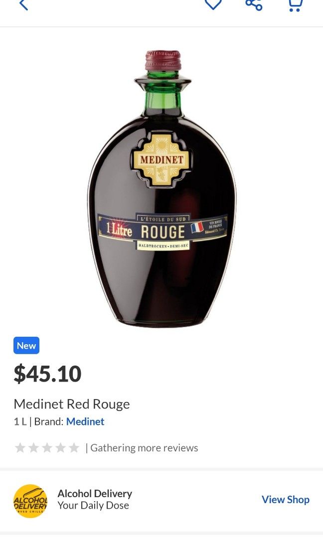 Medinet rogue wine, Food & Drinks, Alcoholic Beverages on Carousell