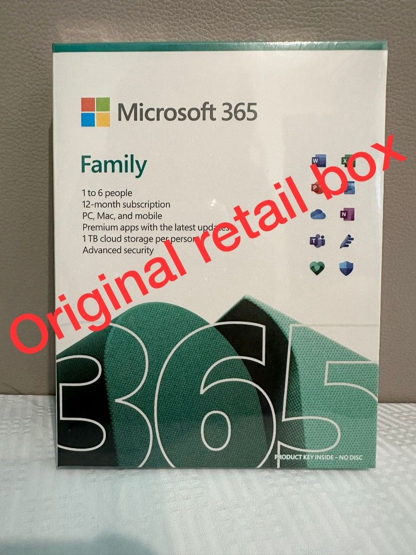 Microsoft Office 365 family (original retail box), Computers & Tech ...