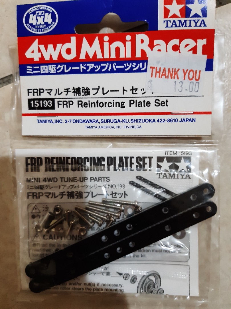 Mini 4WD FRP Reinforcing Plate Set 15193, Hobbies & Toys, Toys & Games ...