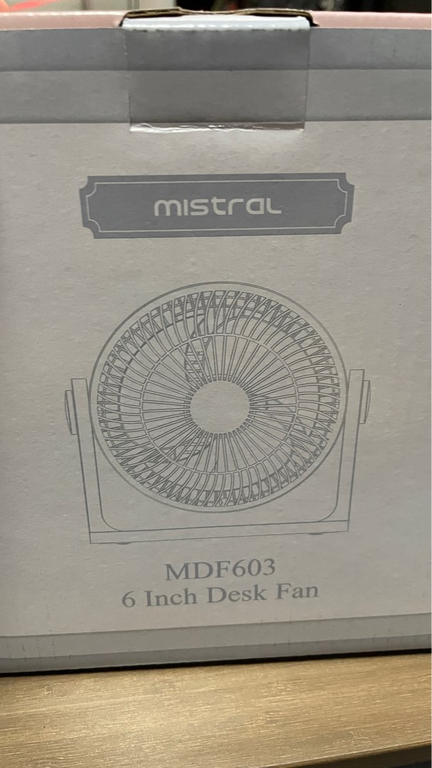 Mistral 6” Desk Fan - Pink, Furniture & Home Living, Lighting & Fans ...