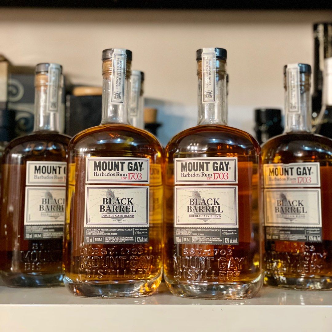 Mount Gay Black Barrel Rum double cask blend Premium 700ml, Food ...