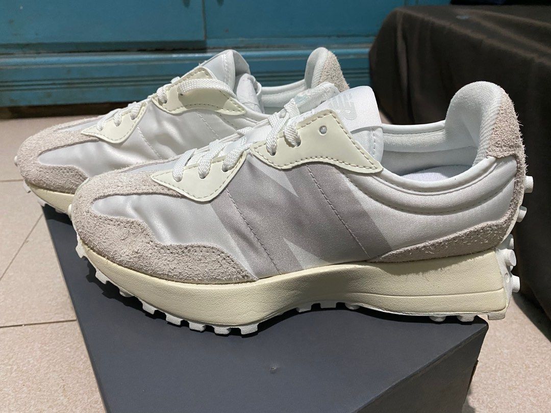 New Balance 327 White Moonbeam, Women's Fashion, Footwear, Sneakers on ...