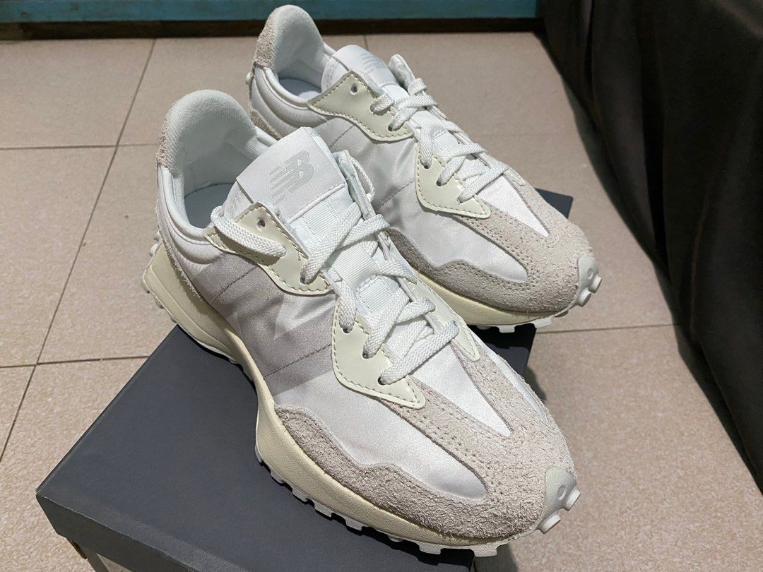 New Balance 327 White Moonbeam, Women's Fashion, Footwear, Sneakers on ...