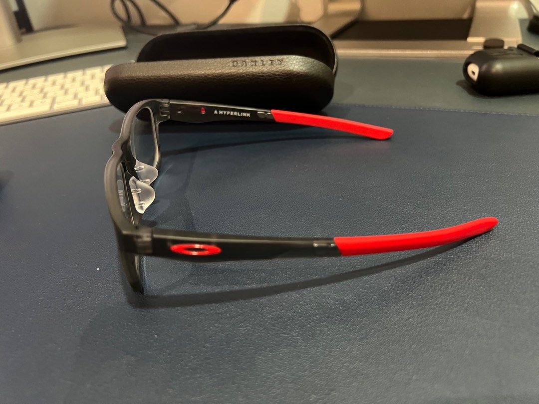 Oakley BN HYPERLINK 8051 eye glasses red, Women's Fashion, Watches ...