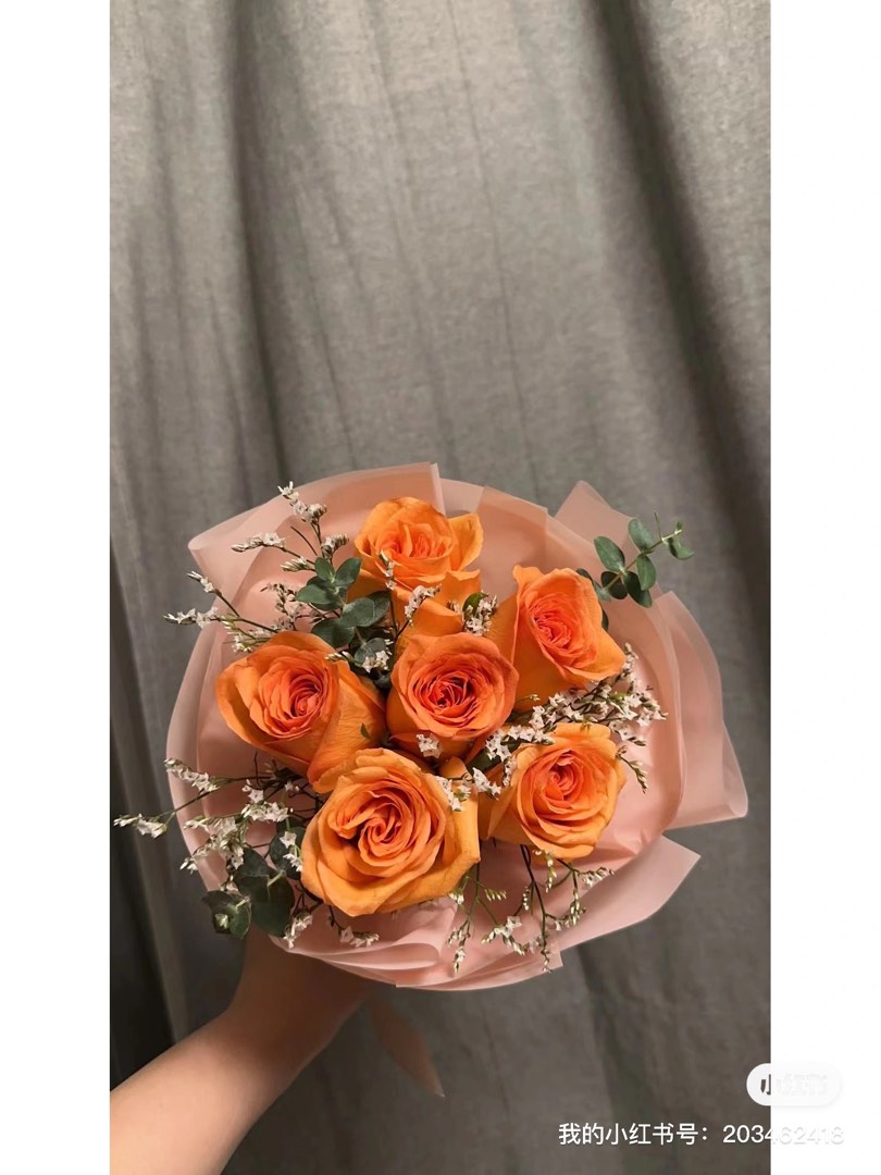 Oren Rose Bouquet, Hobbies & Toys, Stationery & Craft, Flowers & Bouquets on Carousell