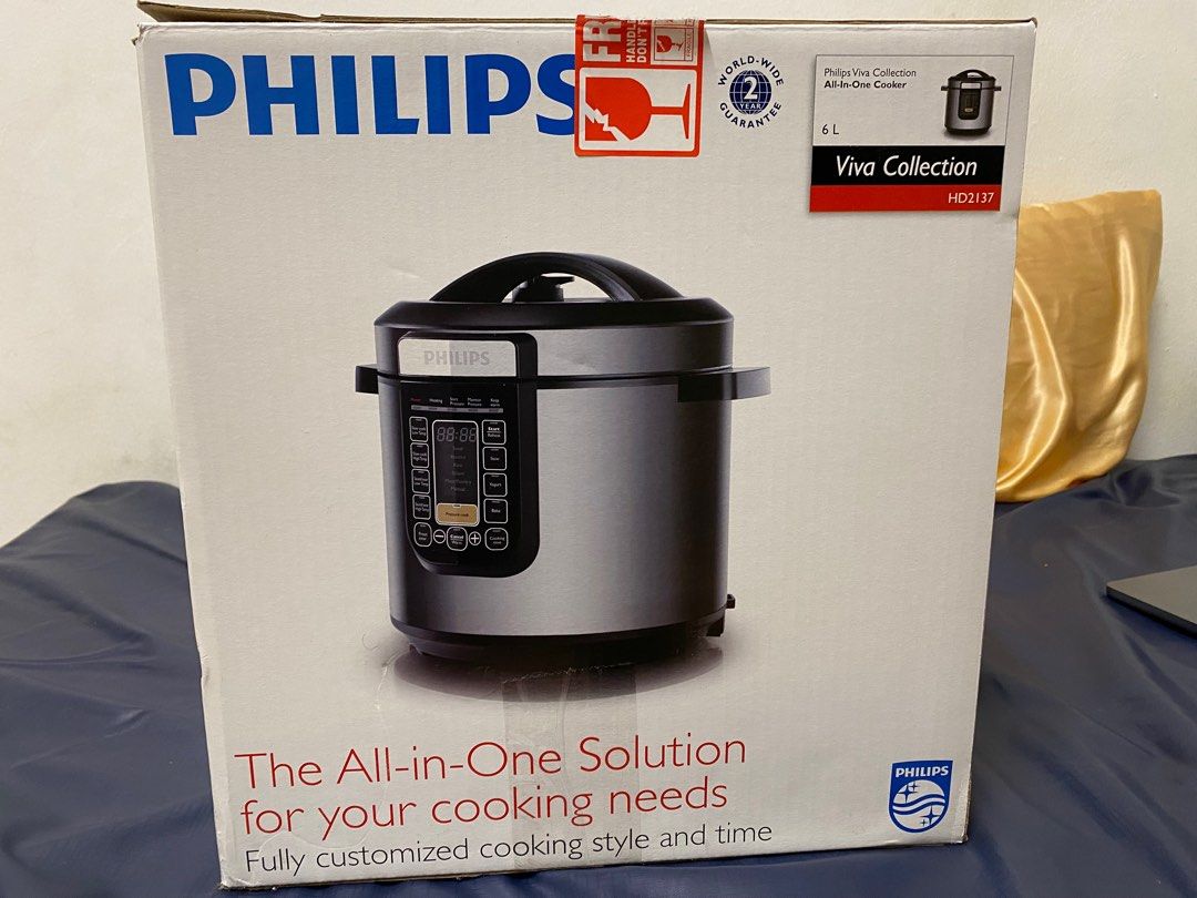 Philips Viva Collection All-In-One 6 Litre Cooker - HD2137 (HD2137/62 ...