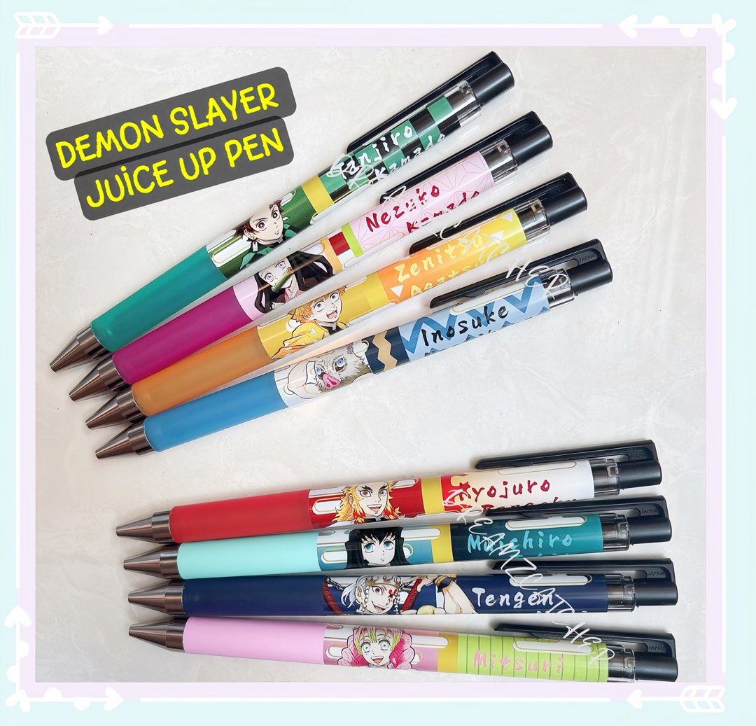 PILOT JAPAN DEMON SLAYER JUICE UP PEN - full 2 series, Hobbies & Toys ...