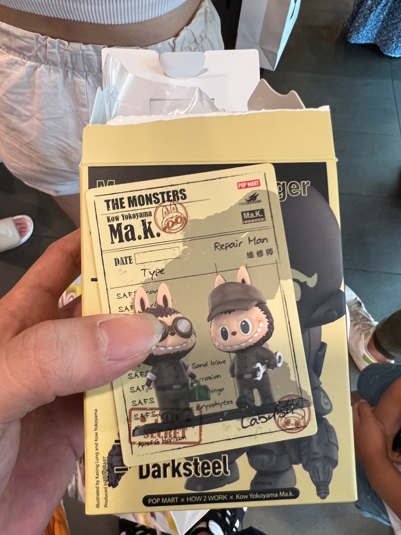 Popmart Pop Mart The Monster x Kow Yokoyama Ma K series Secret Repair Man Brand new bnif sealed ...