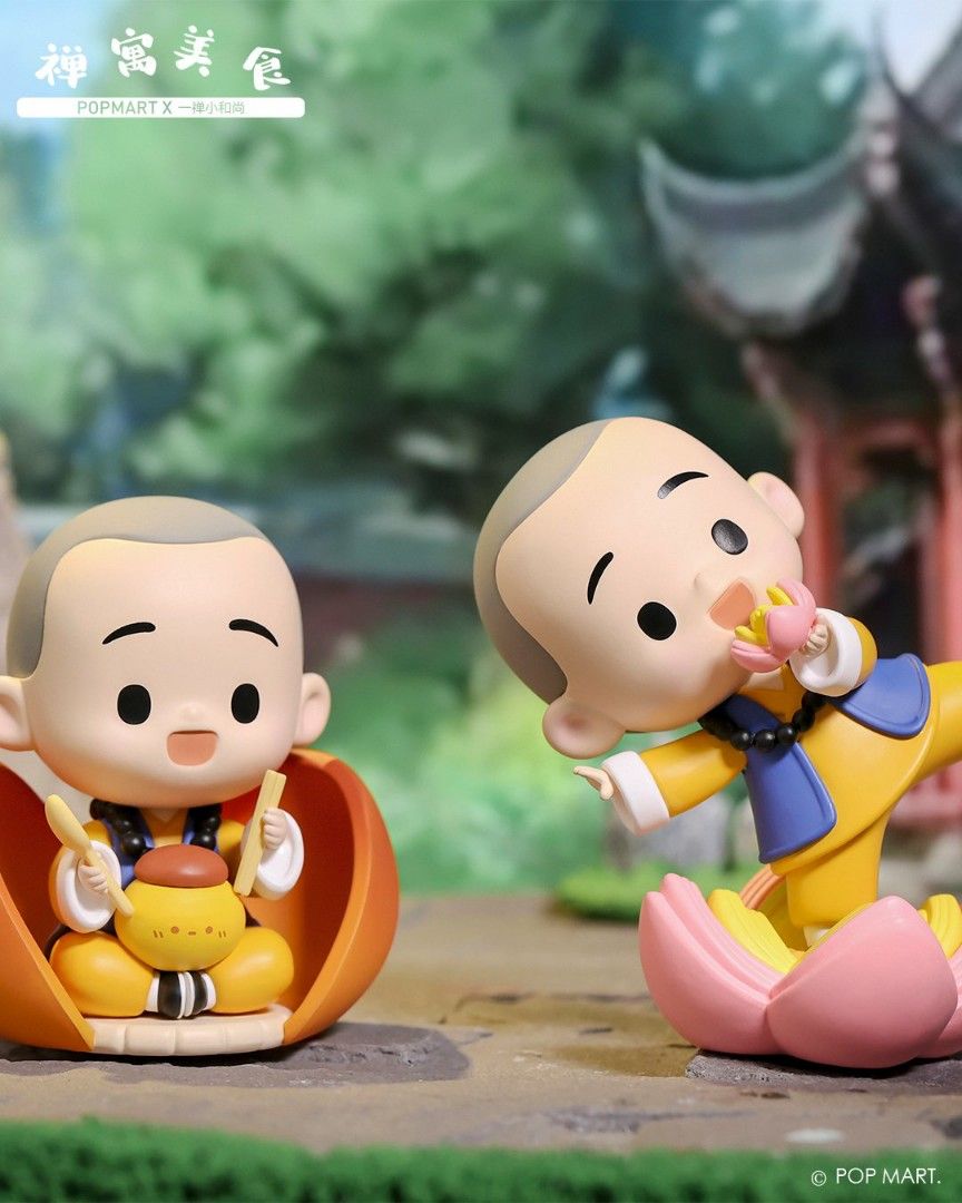 [POPMART] POPMART LITTLE MONK FOOD SERIES FULL SET AND INDIVIDUAL ...